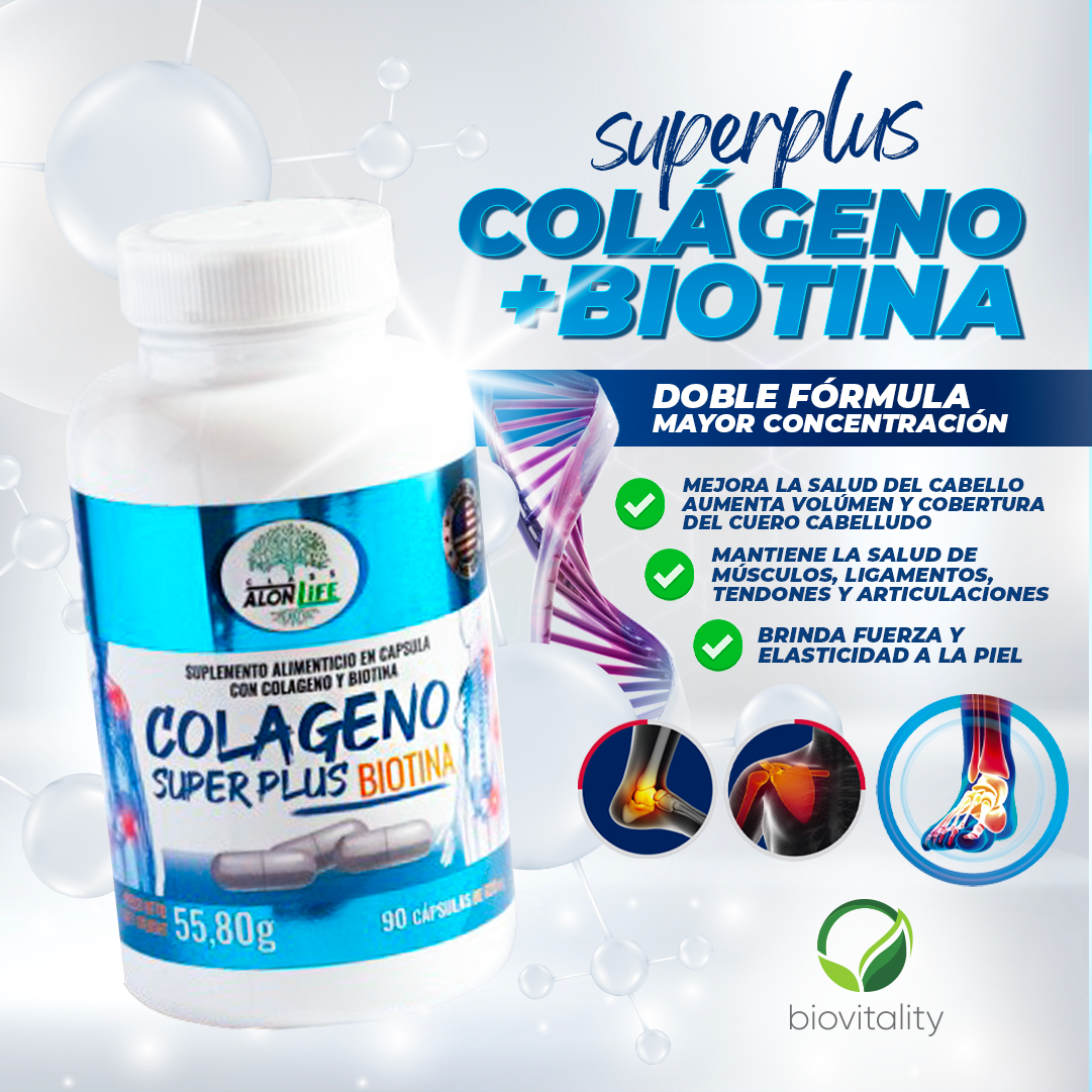 Colágeno + Biotina Super Plus – Alon Life